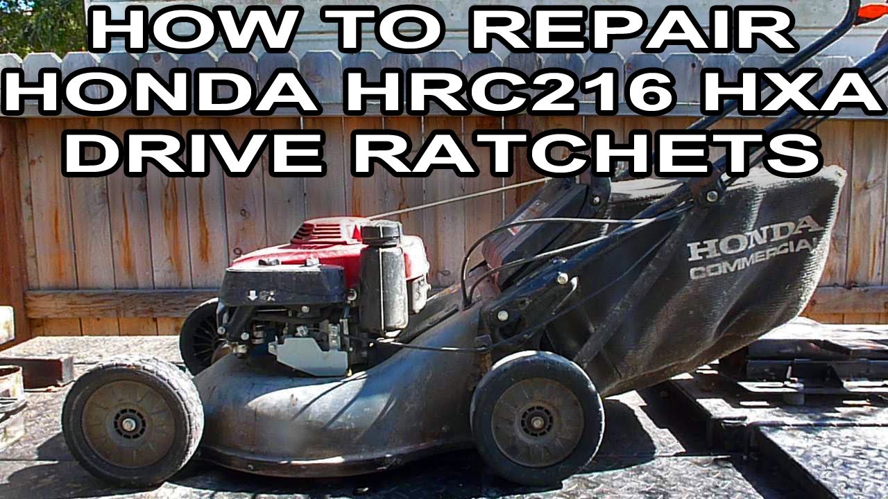 How To Repair The Drive Ratchets On A Honda HRC216 HXA Commercial Mower ...