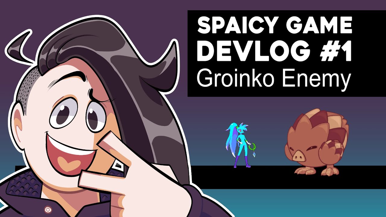 Spaicy Game Devlog #1 - Programming the Groinko Enemy - YouTube