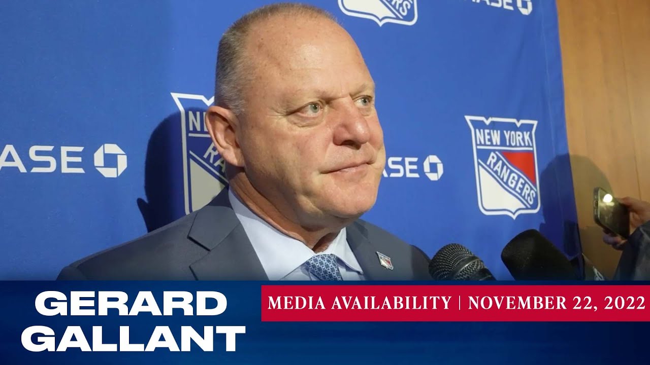 New York Rangers: Gerard Gallant Postgame Media Availability | Nov. 22 ...