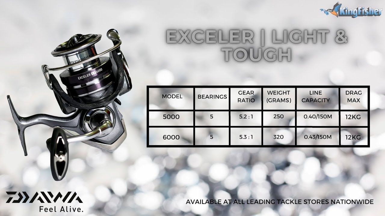 Daiwa Exceler LT Reel Demo - YouTube