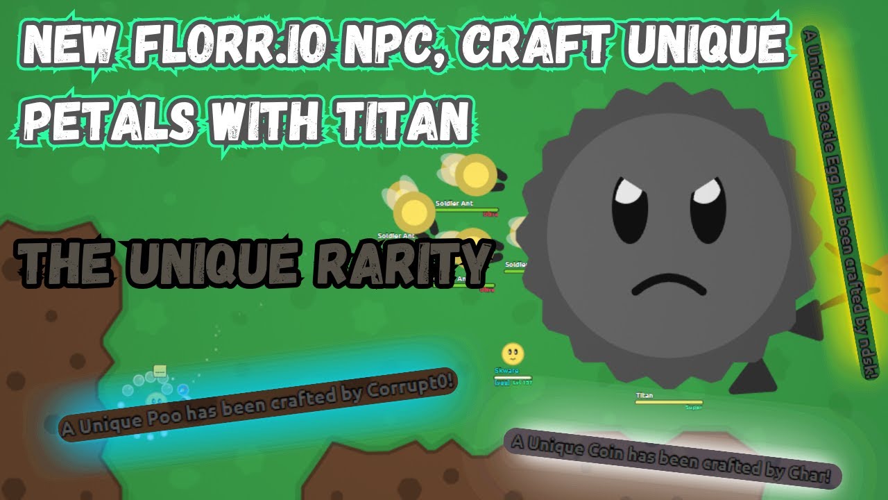 Florr.io NEW NPC and NEW UNIQUE PETALS! - YouTube