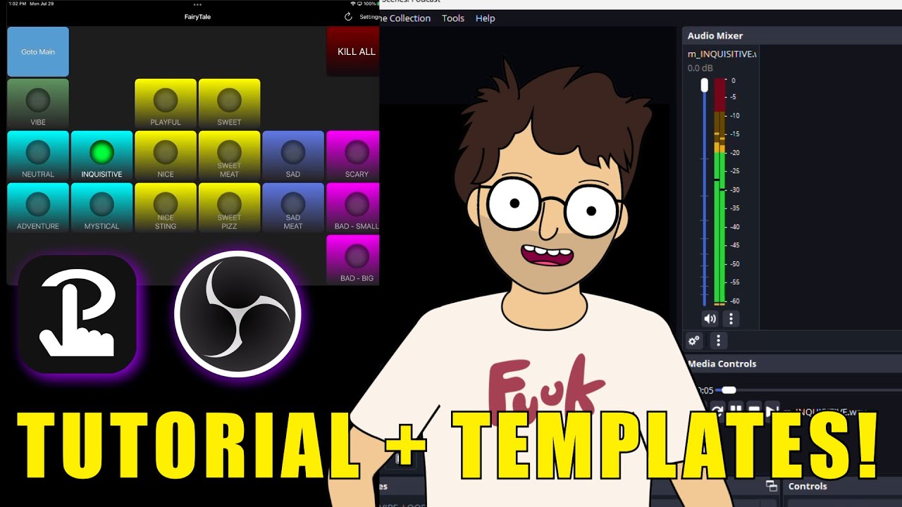 OBS + Touch Portal Soundboard WITH CROSSFADES - YouTube