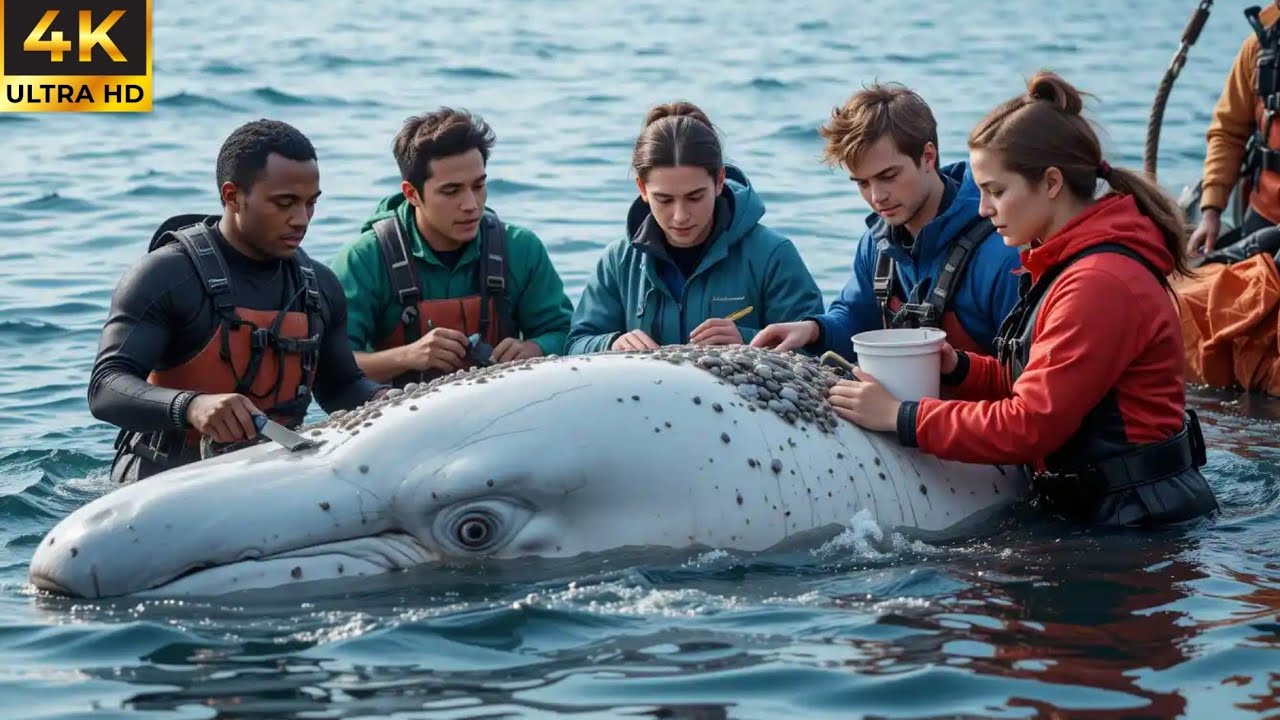 A Beluga Whale's was injured by million's of barnacles || Expert ...