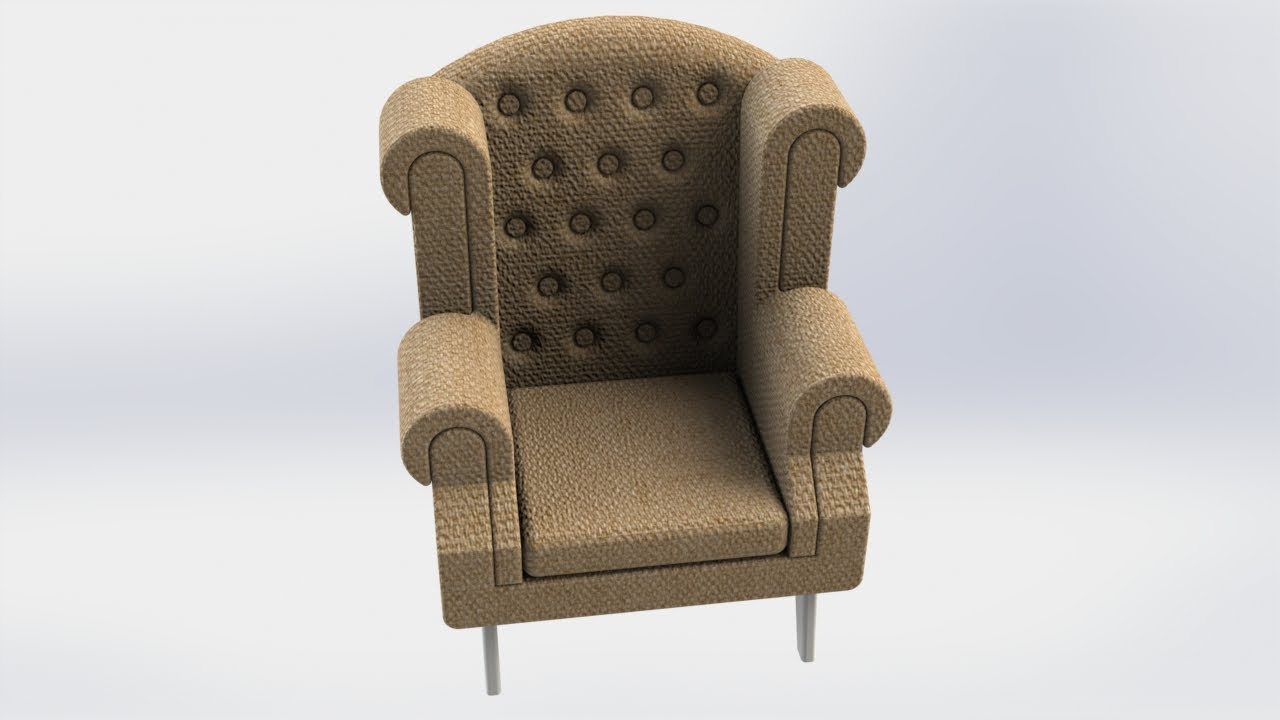 Solidworks: Sofa chair - YouTube