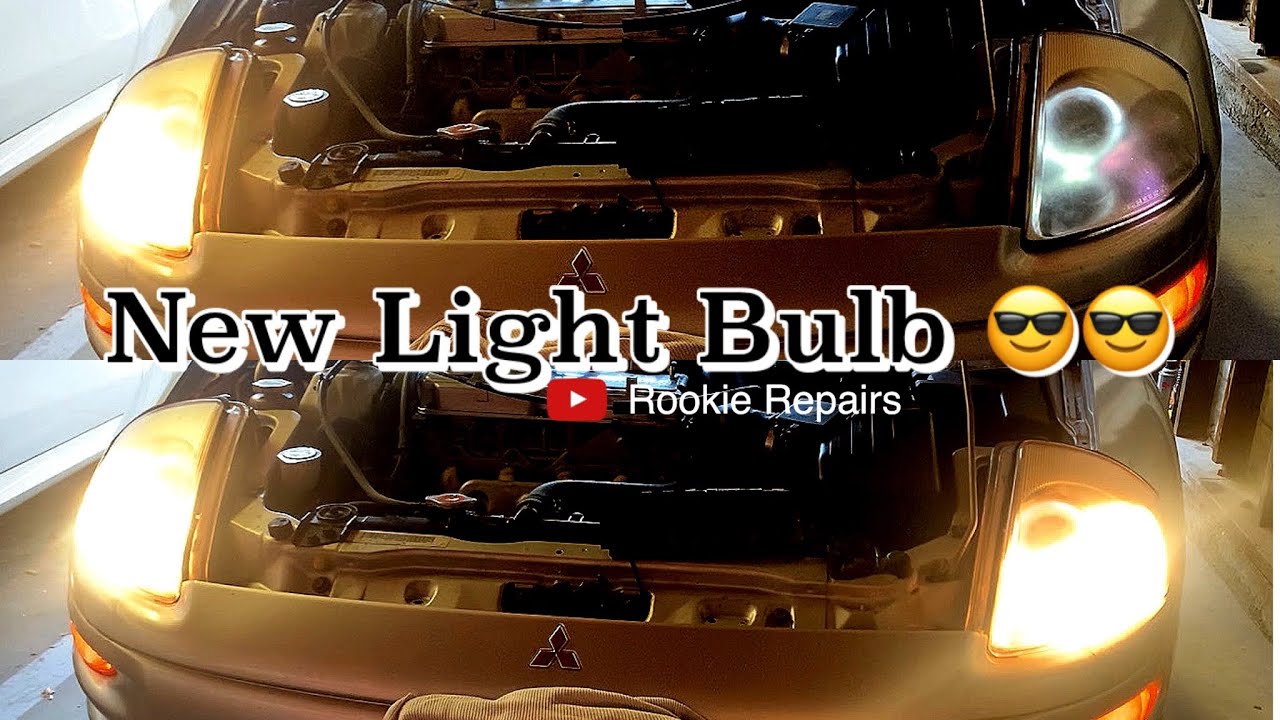 Replacing Headlight Bulb on a Mitsubishi Eclipse 2000 - 2005 - YouTube