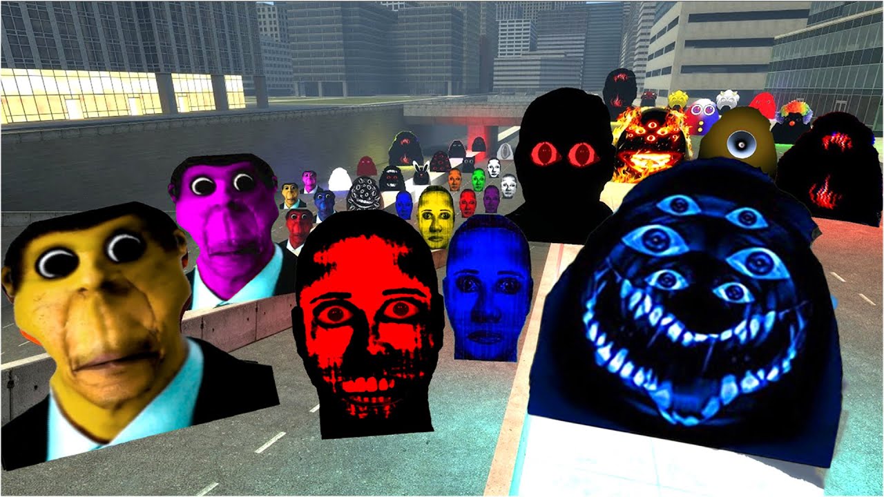 Angry MUNCI Nextbot Family, Colorful Obunga and Selene Delgado Nextbots ...