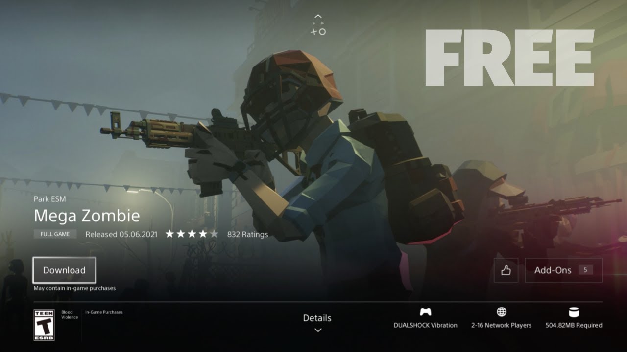 How to get Mega Zombie FREE on PlayStation | PS4 - YouTube