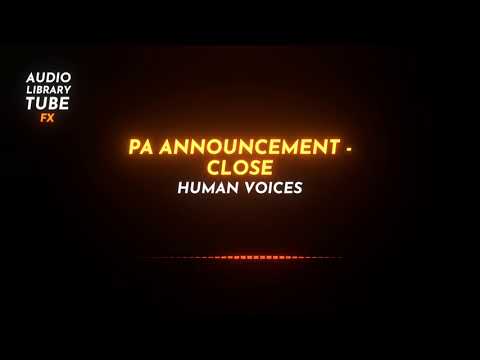 Free PA Announcement - Close Sound Effect [Human Voices] - YouTube