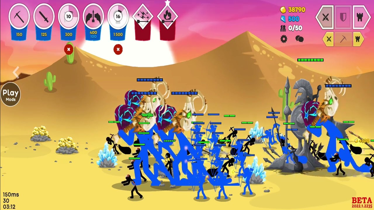 Stick war 3 beta 🛹 new Griffon battle - YouTube