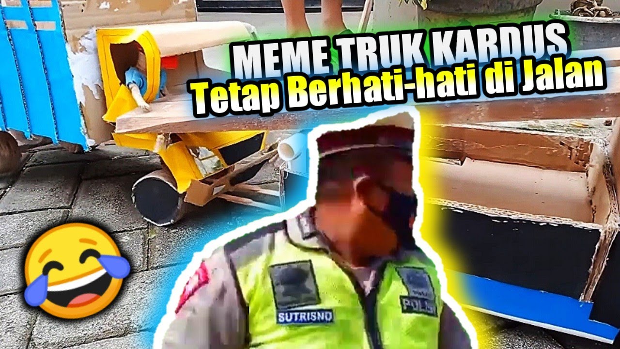 Meme Polisi Viral. Tetap Berhati-hati Di Jalan Versi Miniatur Truk ...