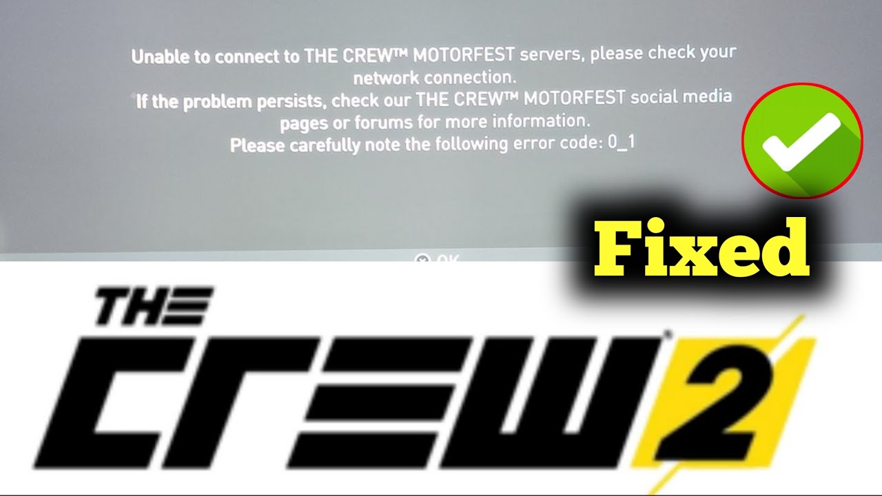 Fixed! Unable to connect to THE CREWTH MOTORFEST servers || The Crew ...