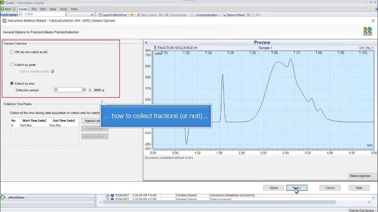 Thermo Scientific Chromeleon Fraction Collection Setup - YouTube