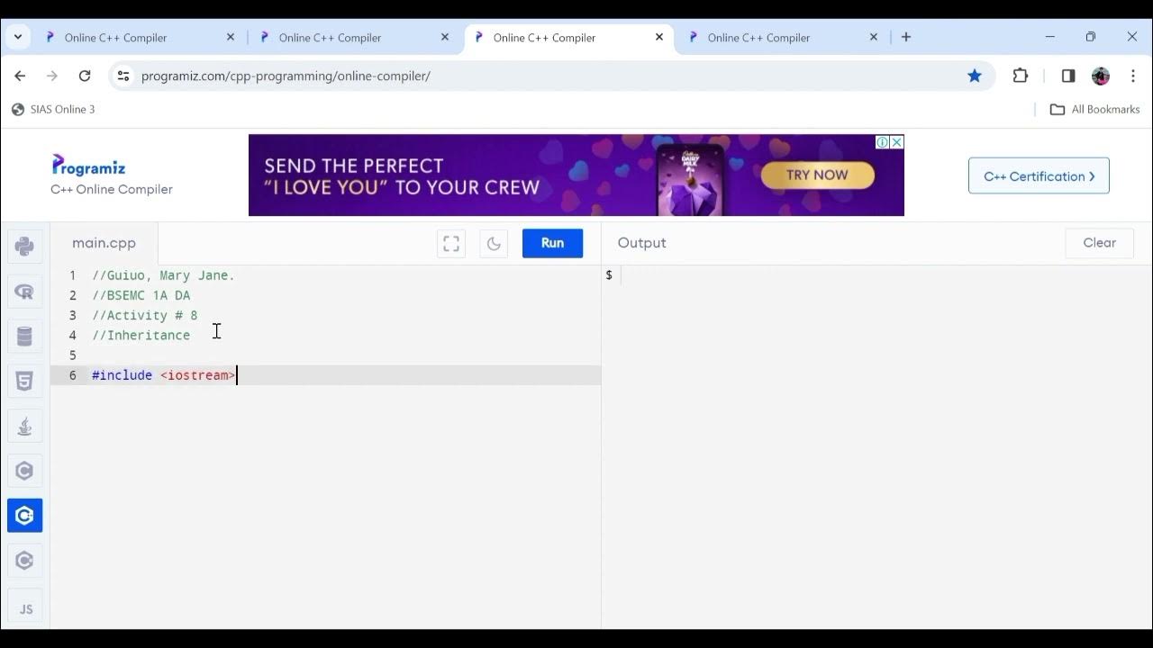 ACTIVITY #8 OOP ( c++ Abstraction, Encapsulation, Inheritance ...