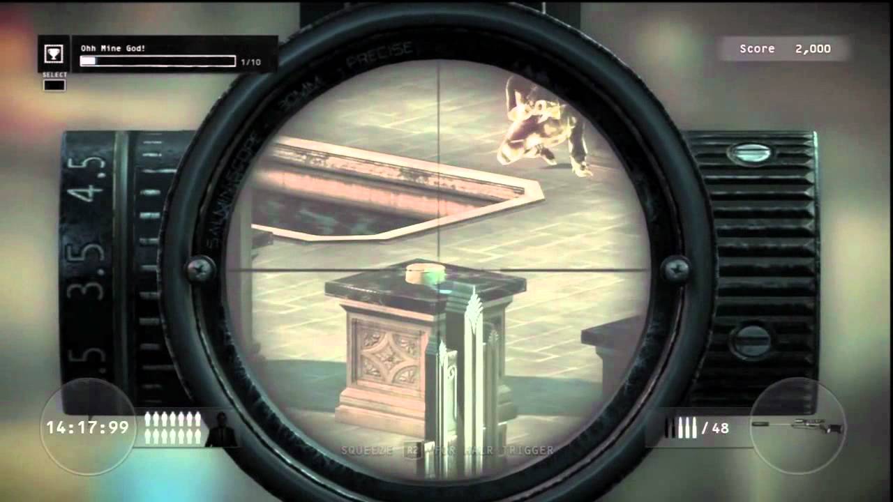 Hitman: Absolution - Sniper Challenge - "Oh Mine God!" Challenge - YouTube