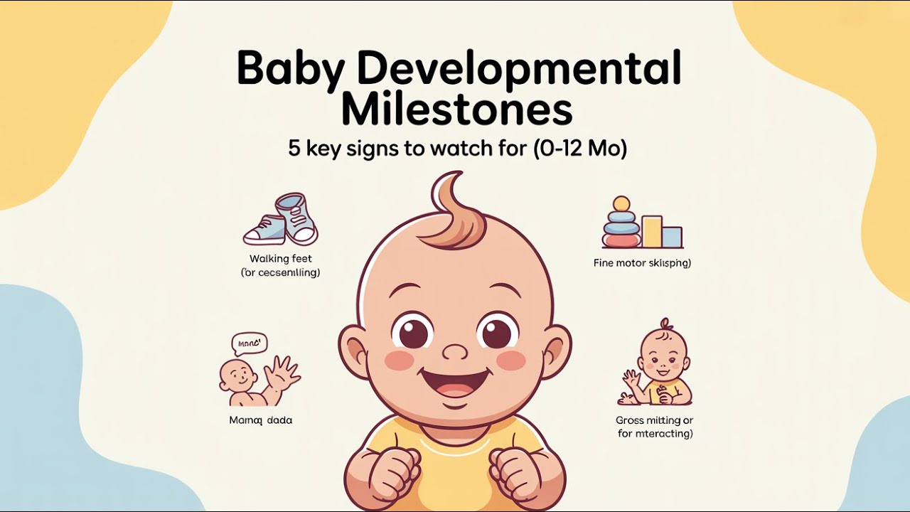 Baby Developmental Milestones: 5 Key Signs to Watch For (0-12 Mo) - YouTube
