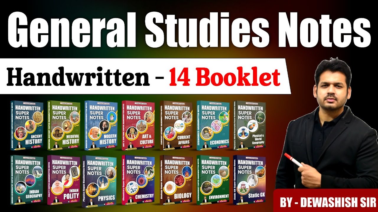 General Studies Notes | Handwritten Super Notes | Dewashish Sir #polity ...