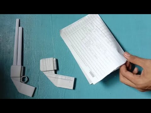 gampang banget! membuat pistol mainan dari kertas-cara membuat tembakan ...