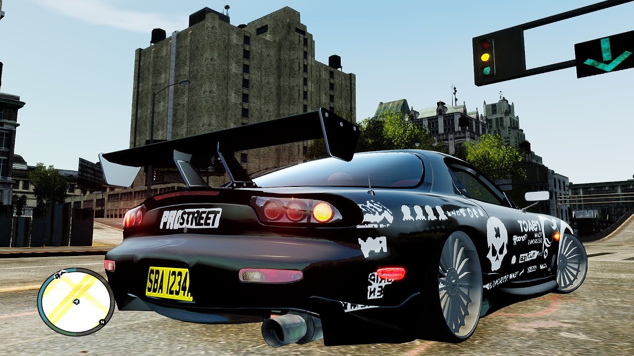 GTA 4 Need For Speed Pro Street Mazda Rx7 PaintJob + epic Sound Mod ...