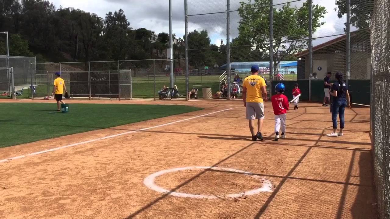 Elliott playing baseball - YouTube