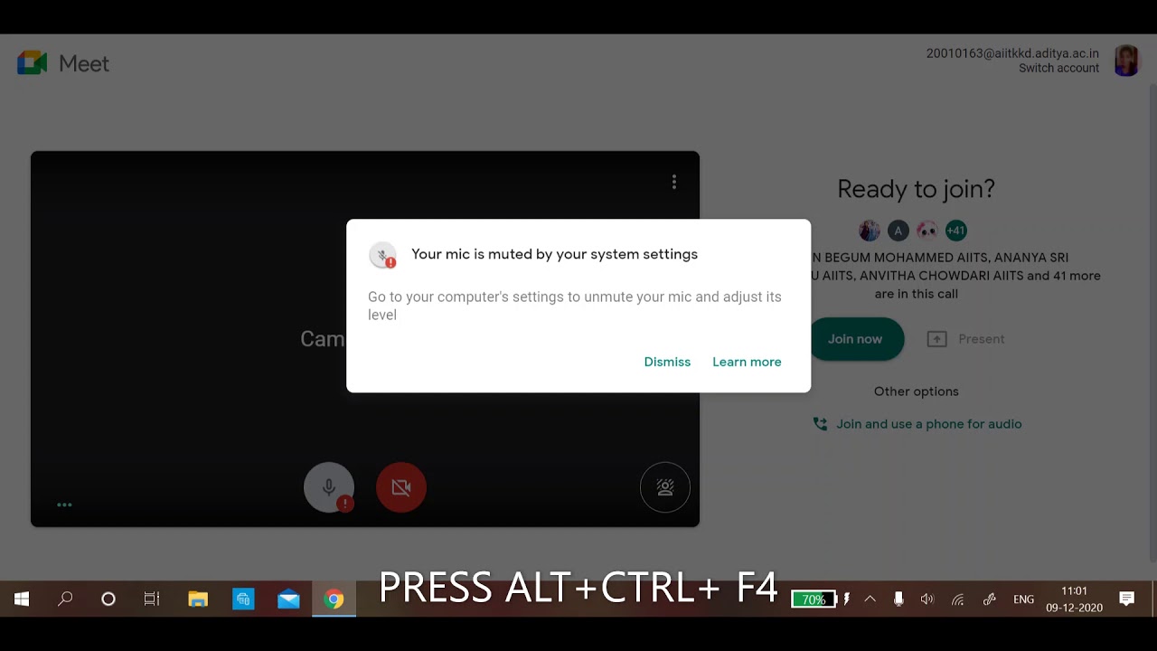 GOOGLE MEET PROBLEM SOLVED - YouTube