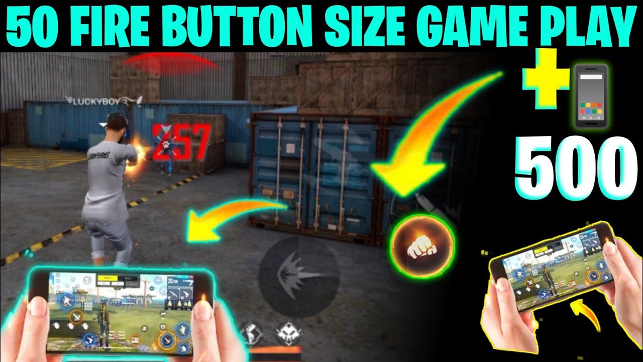 50 FIRE BUTTON SIZE GAMEPLAY 😱 || 50 Fire Button size || ONLY _50_ fire ...