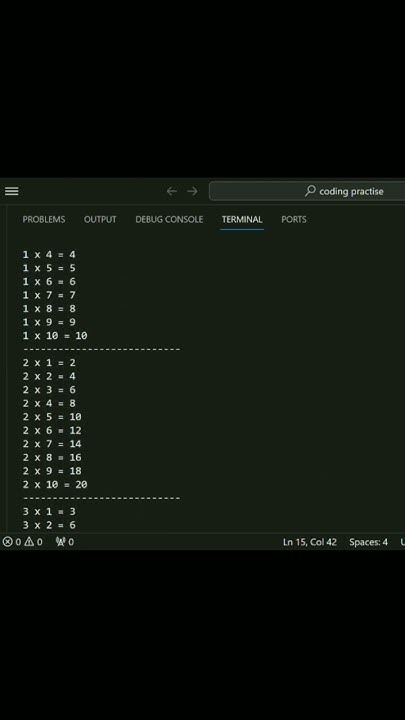 How To Print Table From 1 To 50 In Python Python Pythontutorial Coding Shorts Youtube 