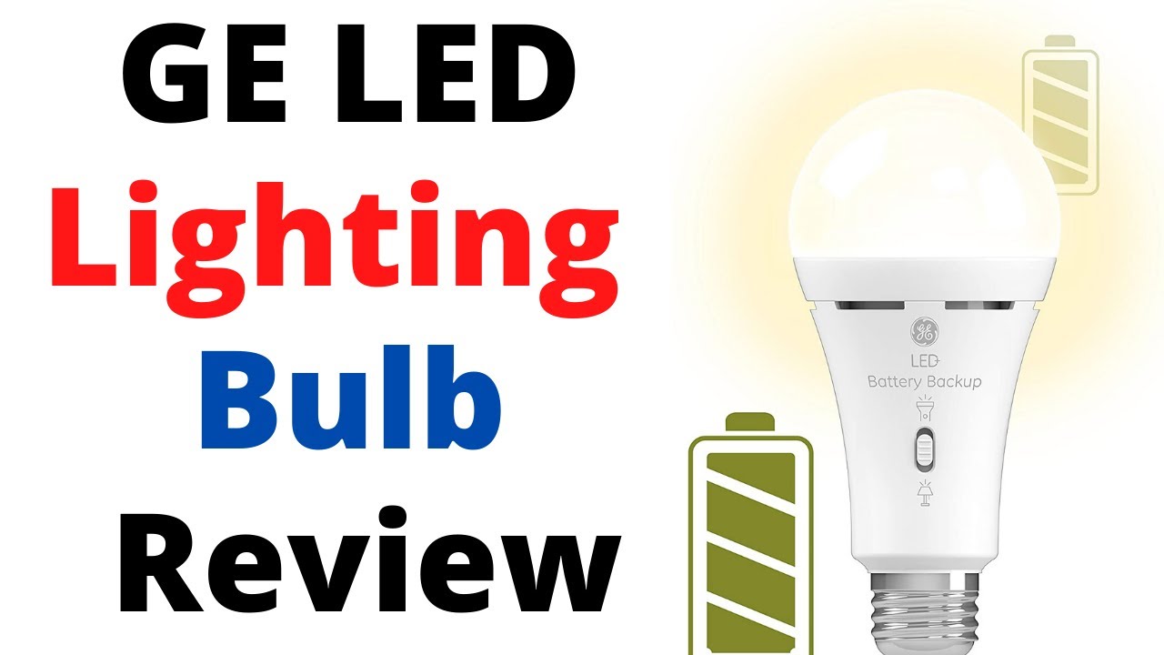 GE Lighting LED Review | Backup Battery Rechargeable Light 60-Watt Bulb ...