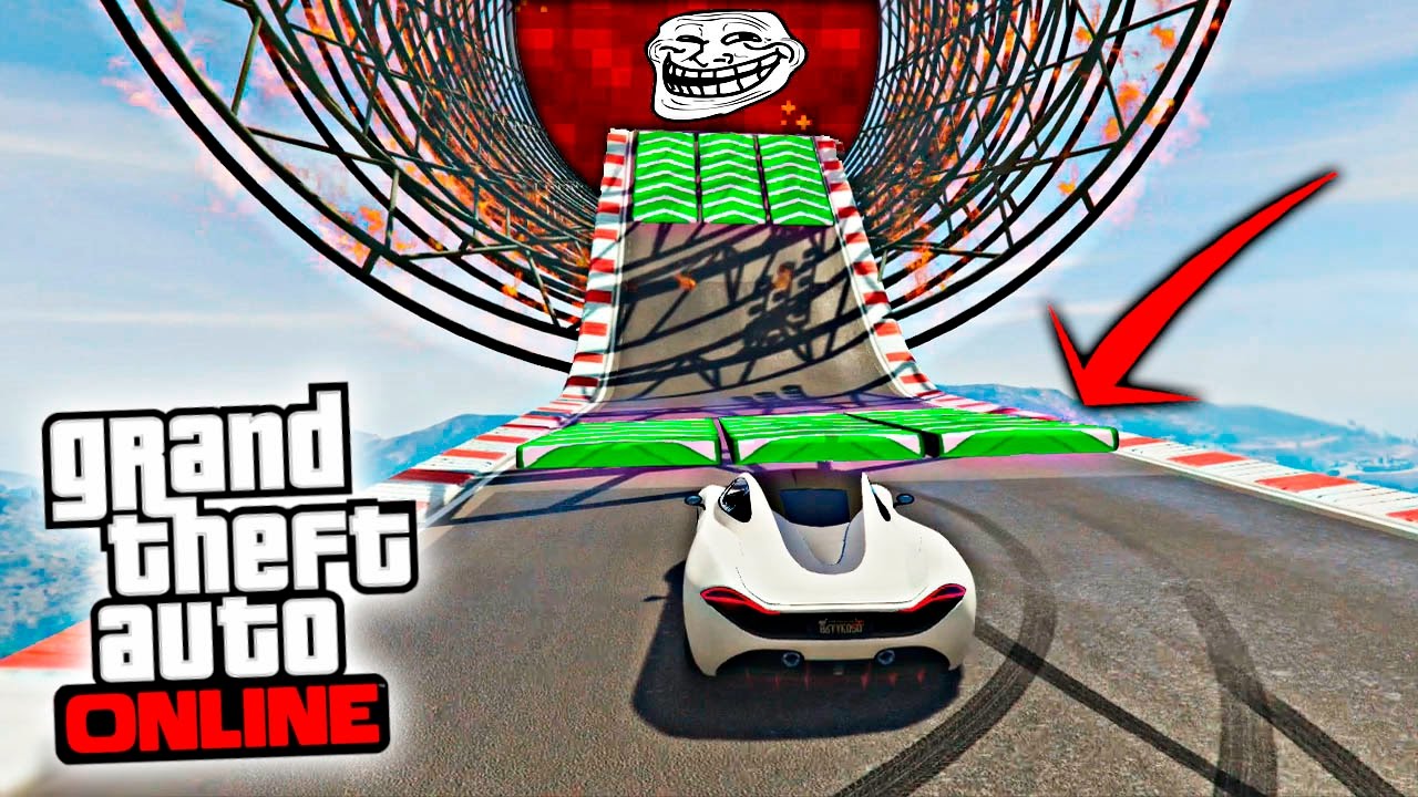 EL TURBO TROLL Y SUPER SALTOS! - GTA V Online PS4 (GTA 5 Online Carrera ...