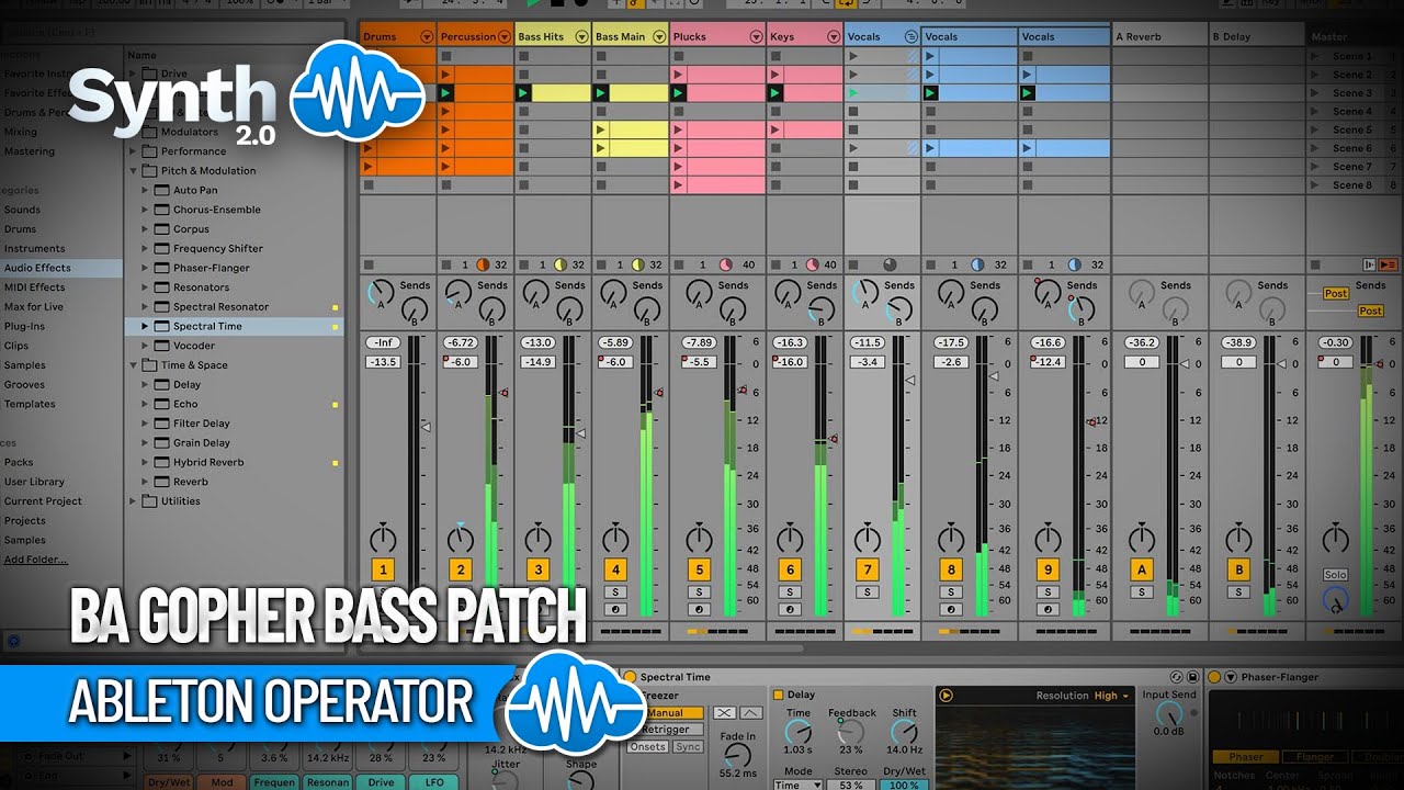 ABLETON OPERATOR | BA GOPHER BASS PATCH - YouTube