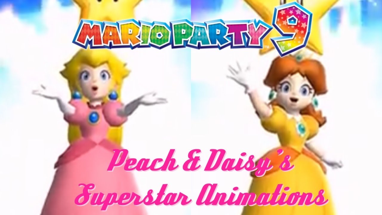 Mario Party 9 - Peach and Daisy's Superstar Animations - YouTube