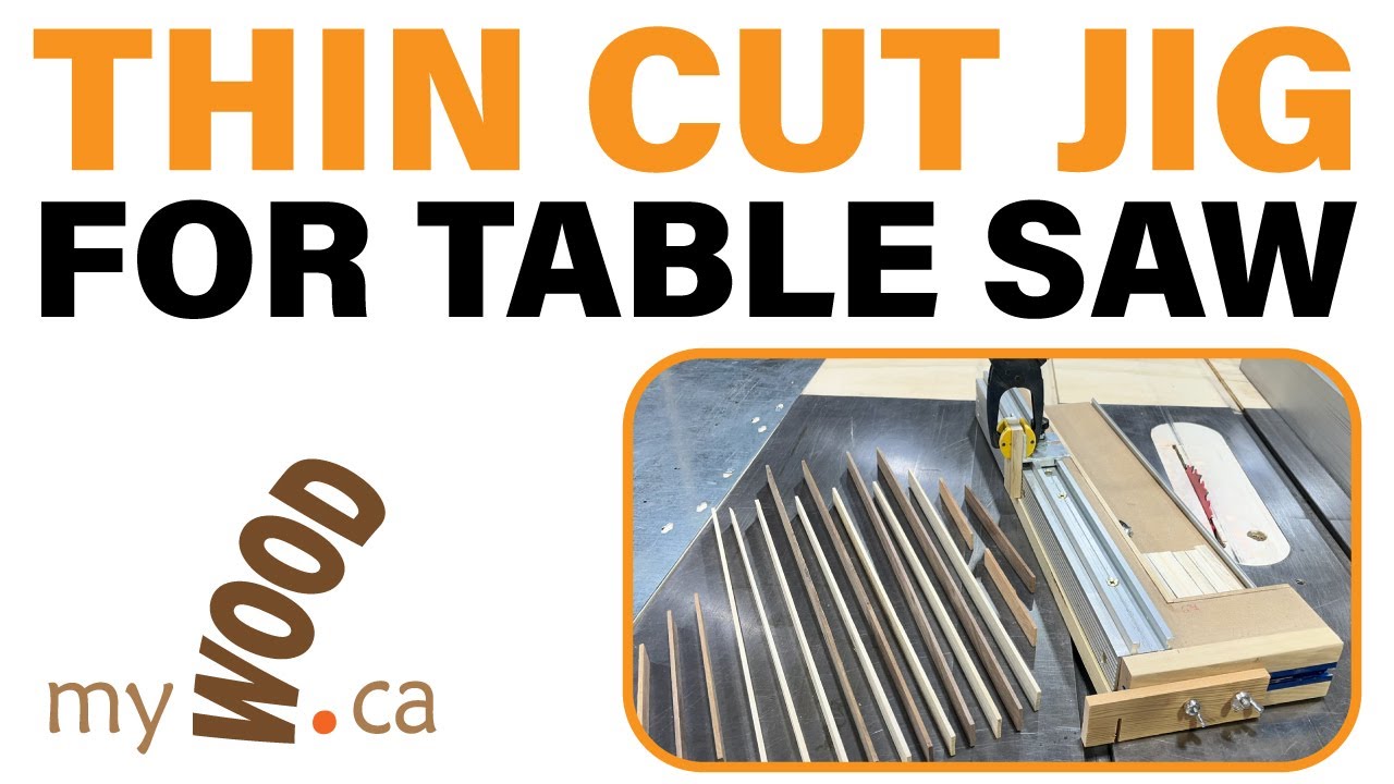 Thin Cut Jig for Accurate Ripping of thin strips on a Table Saw, as ...