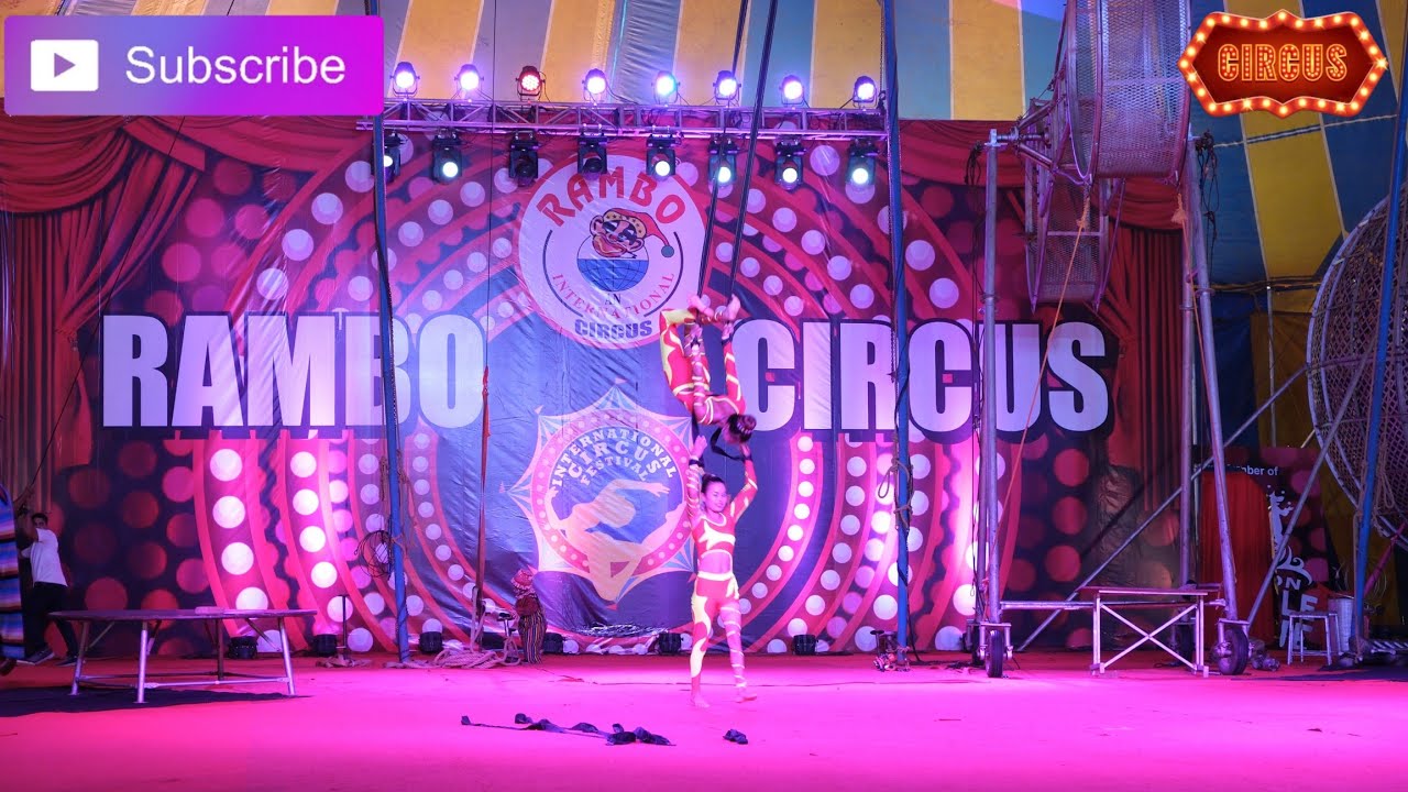 Ariel Gymnastics| Rope Gymnastics| Rambo Circus Mangalore| - YouTube
