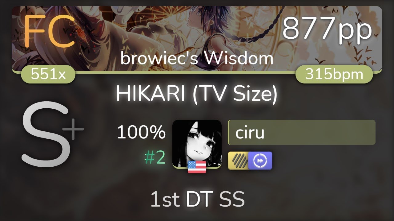 ciru | ViViD - HIKARI (TV Size) [browiec's Wisdom] +HDDT SS {#2 877pp ...