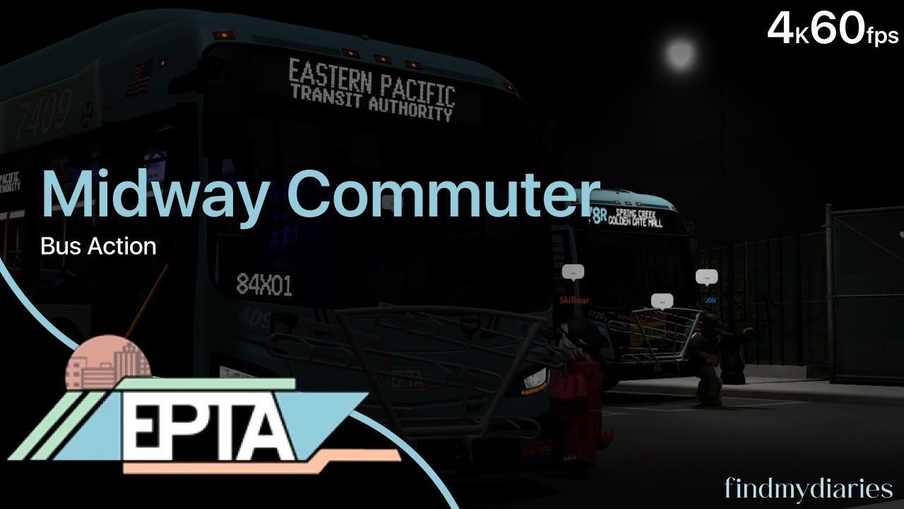 Bus Action at Midway Commuter Station | EPTA (Roblox) - YouTube