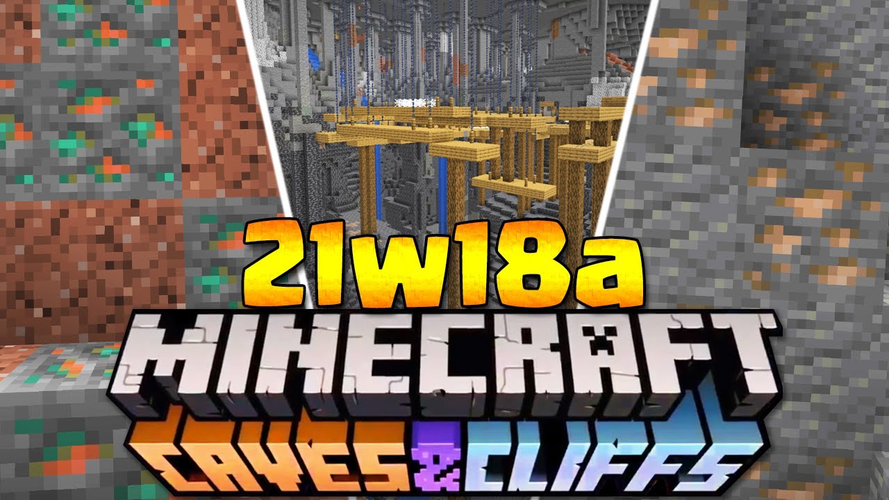 MENO MINERALI, PIU' CAVERNE - Minecraft ITA 1.17 Snapshot 21w18a - YouTube