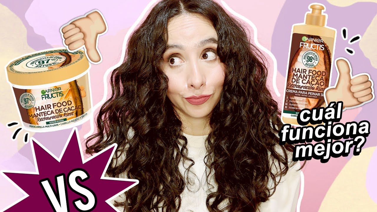 HAIR FOOD MASCARILLA CACAO VS CREMA PARA PEINAR 💥 - YouTube