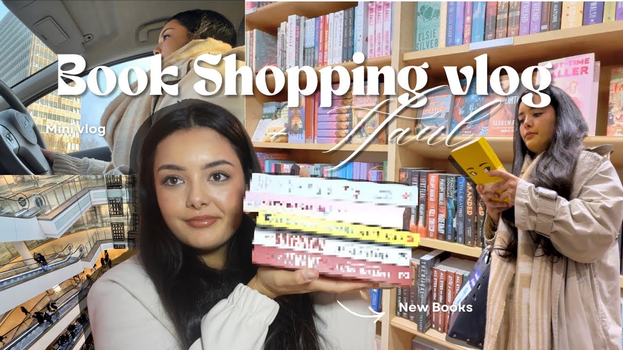 Mini BOOKSHOPPING VLOG and BOOK HAUL / Mariana Ribeirosa - YouTube