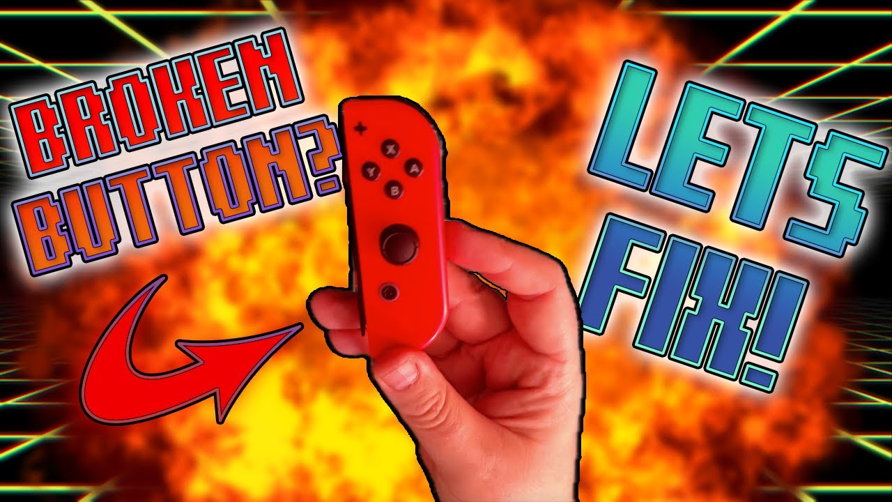 Broken Joy Con button? Will it be fixed or will it catch fire? - YouTube