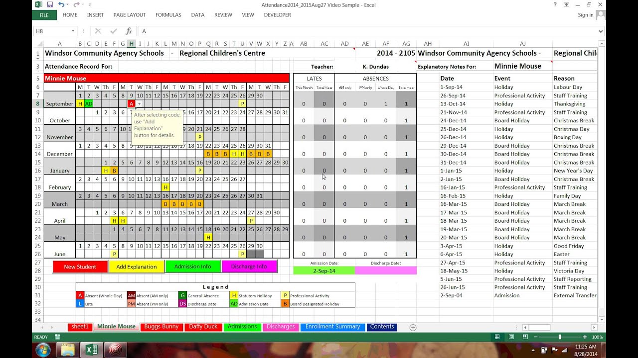 Part 4 Recording Attendance Events - YouTube