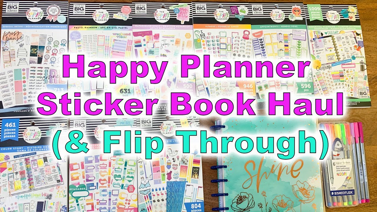 🌷 Happy Planner Sticker Book Haul + Sticker Book Flip Through 🥰💖 ...
