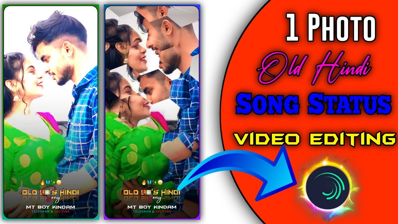 90s Hindi Old Song Status Editing !! Alight Motion Video Editing ...