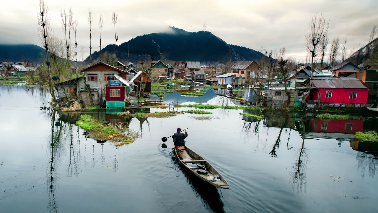Kashmir: Village life of Dal Lake | Srinagar | Floating Village and ...
