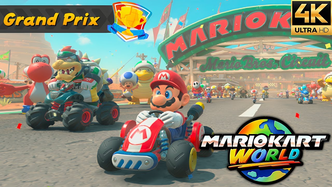 Mario Kart World - All Grand Prix Cups Gameplay (4K 60FPS) - YouTube