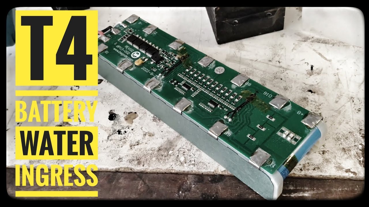 T4 v3 Begode Battery inspection after water ingress and re seal. Looks ...