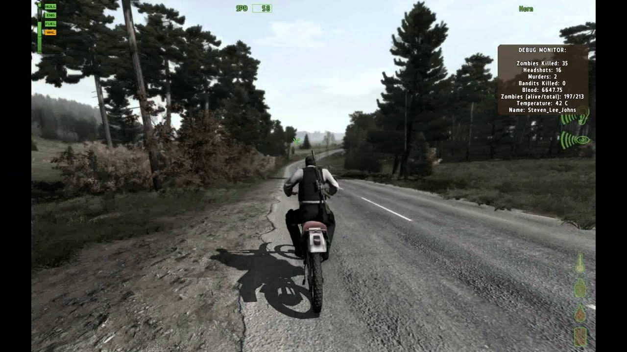 DayZ epic Car and Motorcycle chase - YouTube