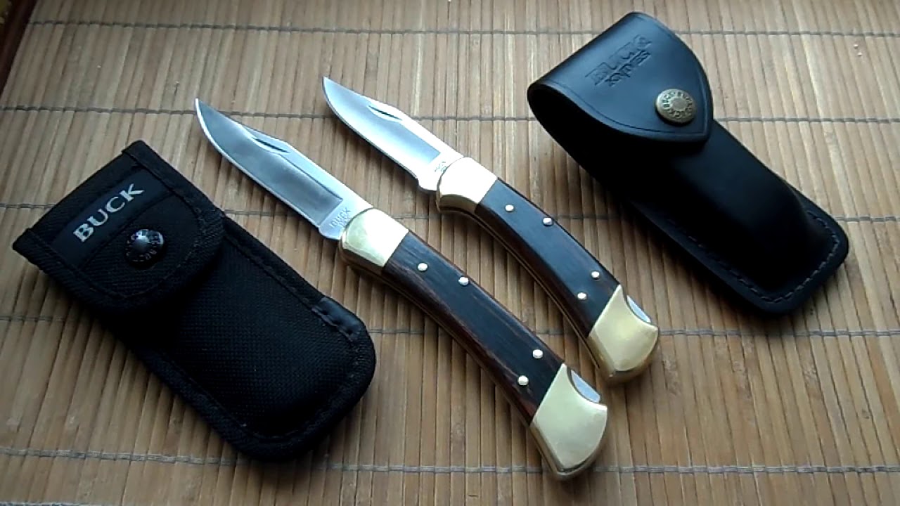 Обзор сравнение ножей BUCK 110 и BUCK 112 - YouTube