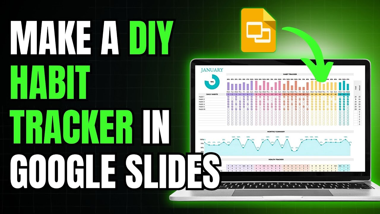 How to Make DIY Habits Tracker in Google Slide - YouTube