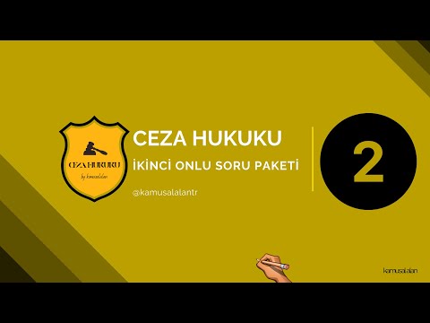 CEZA HUKUKU (genel hükümler) - İKİNCİ ONLU SORU PAKETİ - SORU VE ÇÖZÜMLERİ / KAMUSAL ALAN