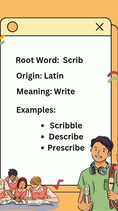 Root word "Scrib". #rootwords. #english - YouTube