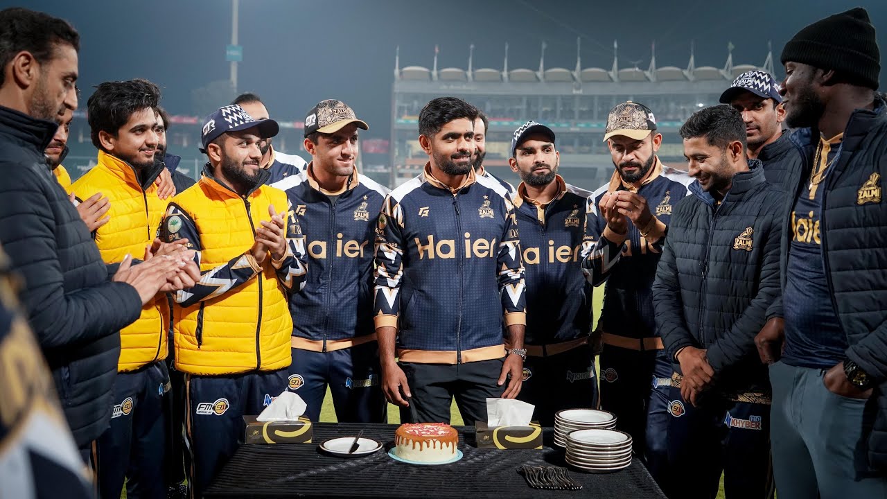 Zalmi Skipper, Babar Azam Cuts Cake Celebrating His Fastest 10,000 T20 ...